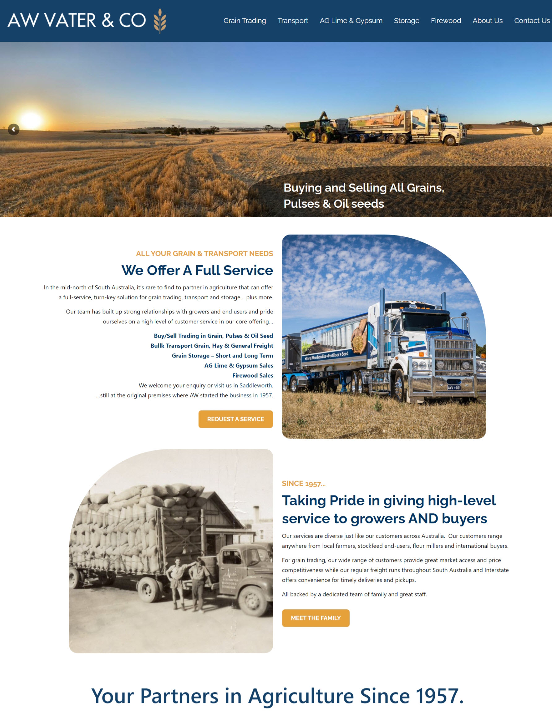 AW Vater & Co – Grain & Transport - Saddleworth SA